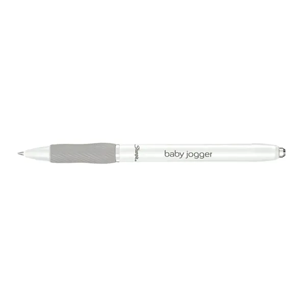 Promotional Sharpie® S-Gel White Barrel - No Smear & Rubber Grip